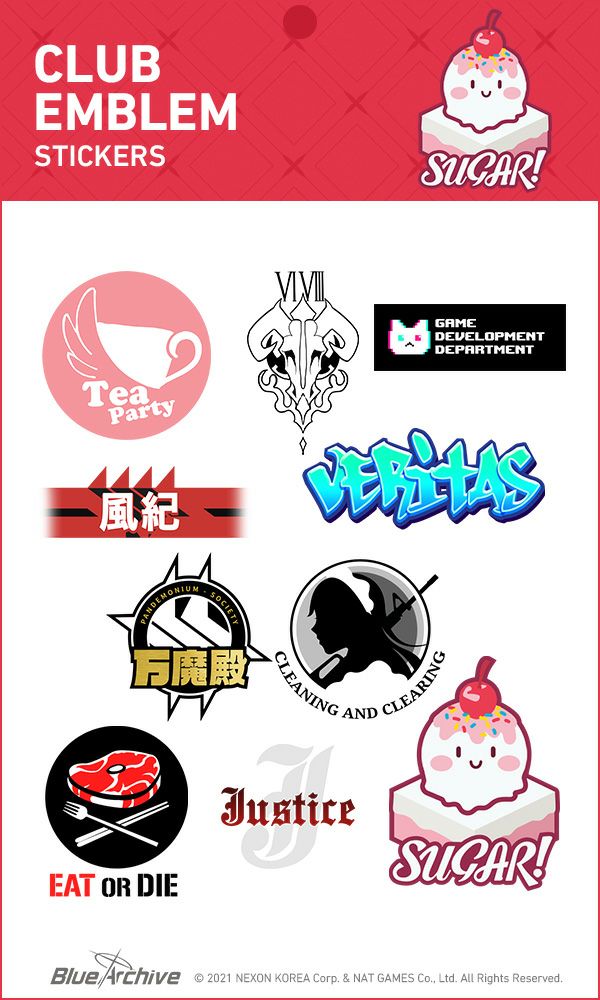 BLUE ARCHIVE STICKERS - Blue Archive | Global - QooApp User Notes