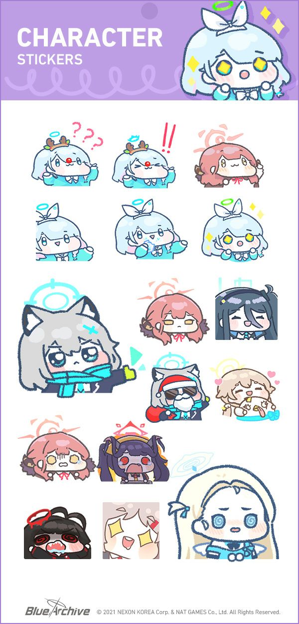 BLUE ARCHIVE STICKERS - Blue Archive | Global - QooApp User Notes