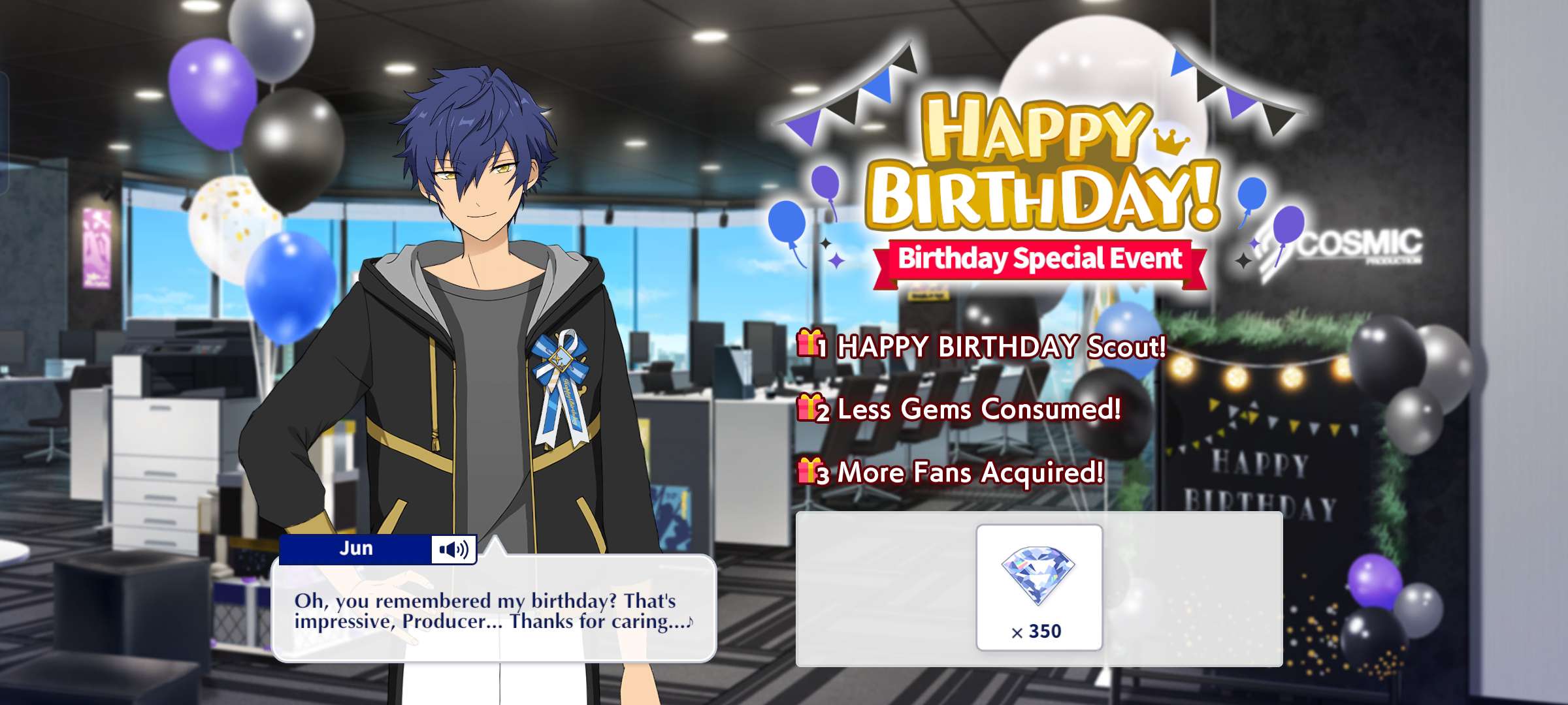 Tanjoubi Omedetou, Jun-kun! - Ensemble Stars!! Music | English - QooApp ...