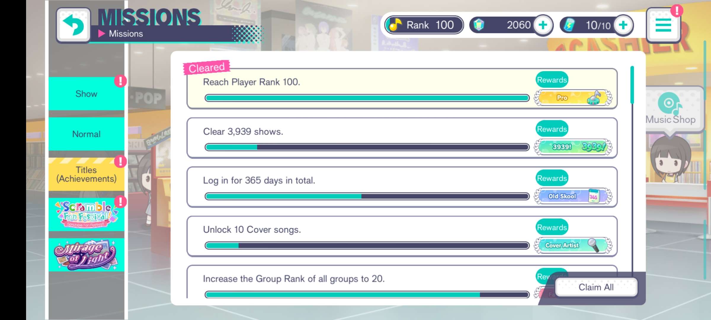 Lvl 100 on prosekai - HATSUNE MIKU: COLORFUL STAGE! | Global - QooApp ...