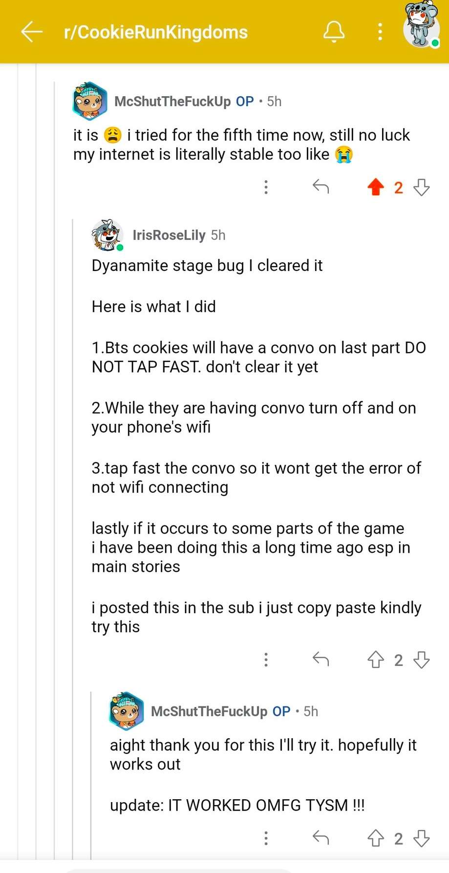crk dynamite tutorial bug - Cookie Run: Kingdom - QooApp User Notes