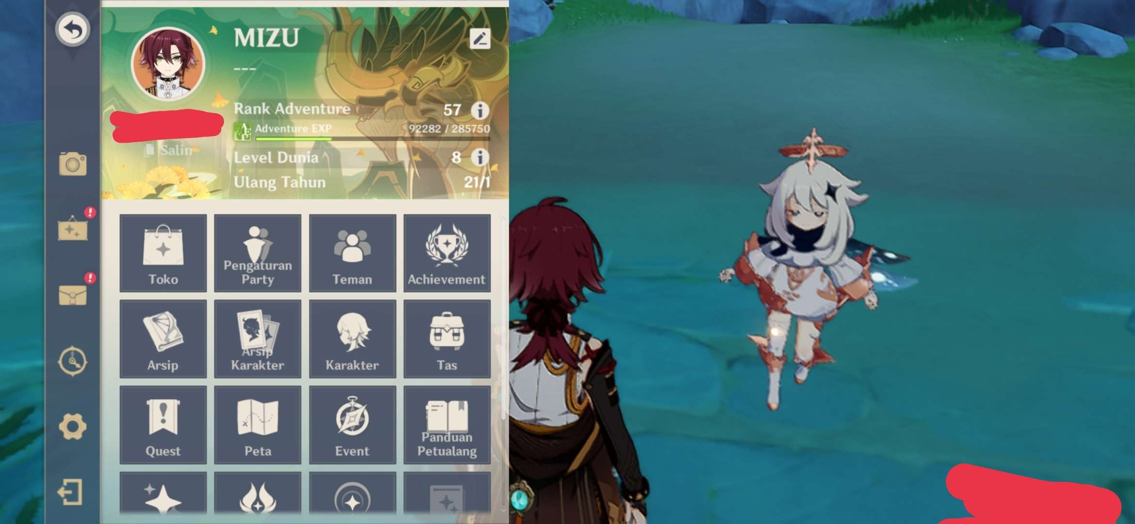 Jual akun ni, 200k - Genshin Impact - QooApp User Notes