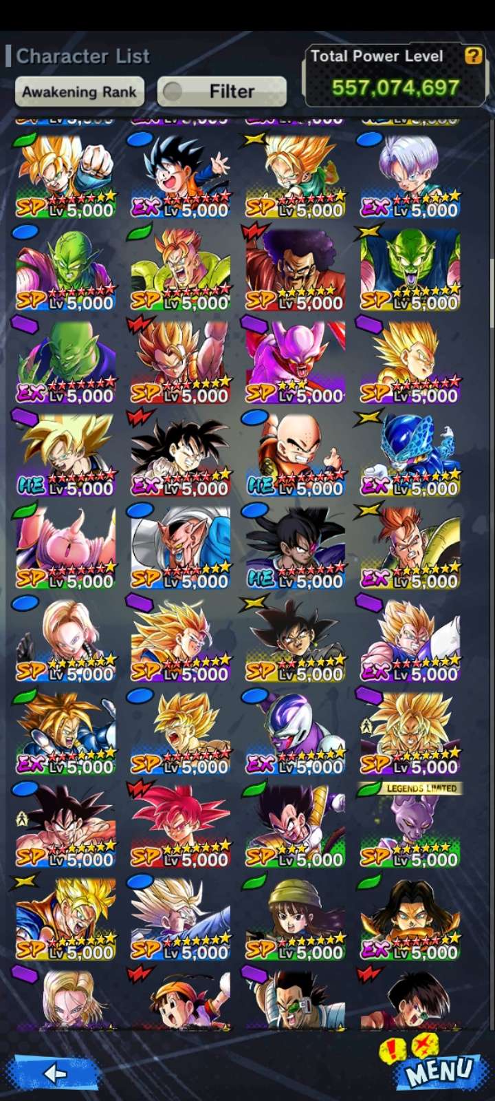 my dragon ball legends account this is my now yaaaaaaa booooy and you ...