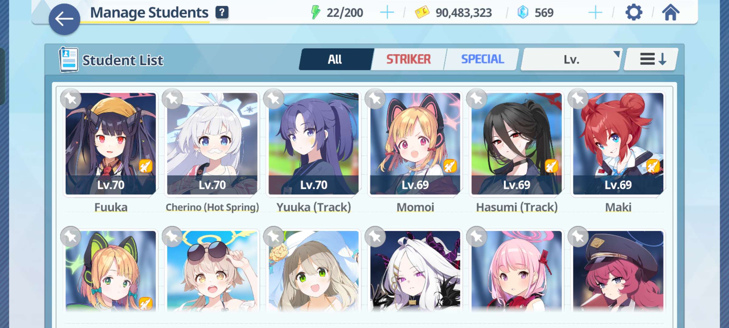 Mi cuenta de Blue Archive sigo trabajandola, pero cómo todos mis juegos es F2P - Blue Archive ...