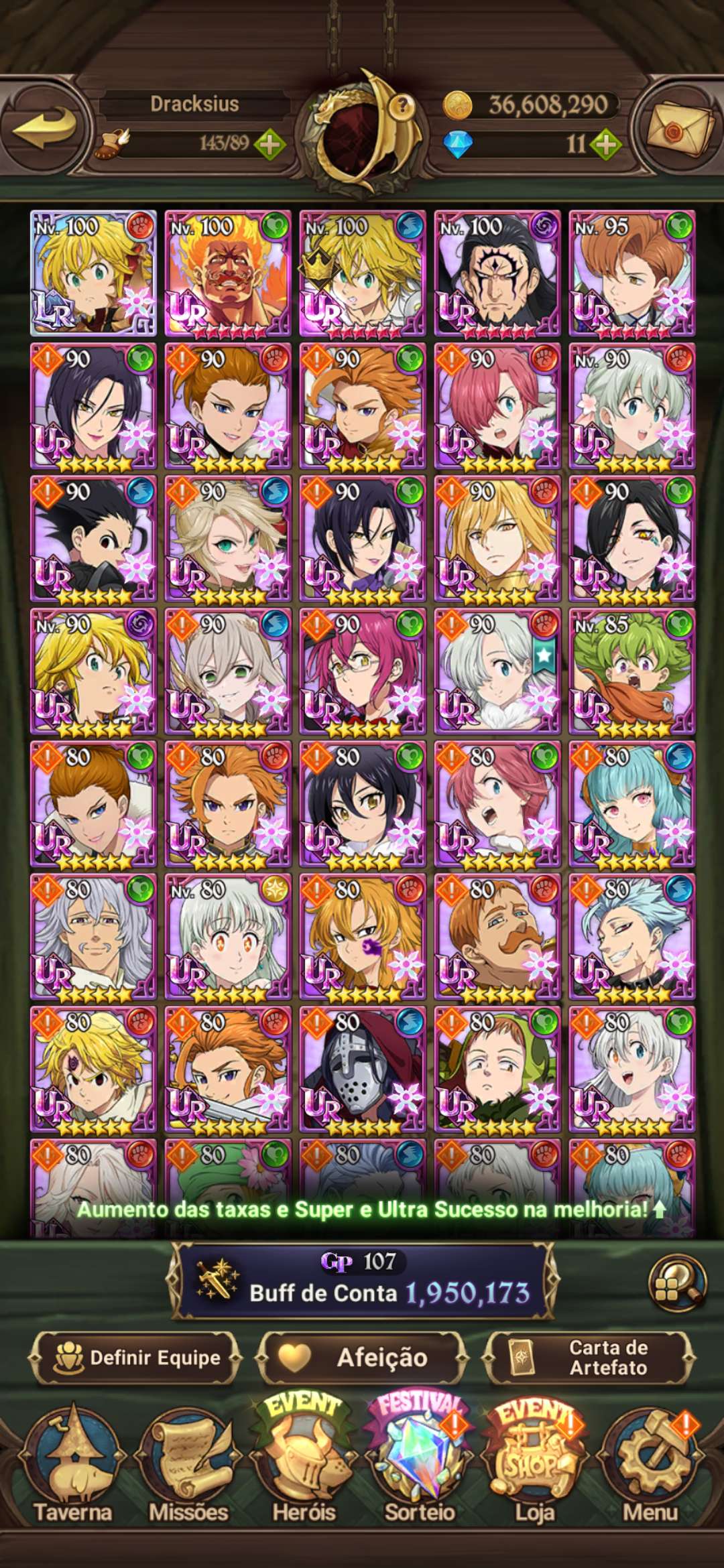 V/T CONTA 7DS GLOBAL [SERVER ASIA] - The Seven Deadly Sins: Grand Cross ...